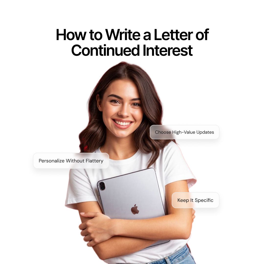 How to Write a Letter of Continued Interest (With Examples and Steps)